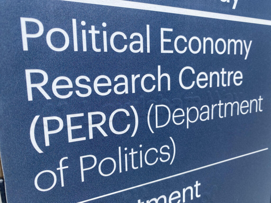 ‘Looking back on PERC’ – William Davies